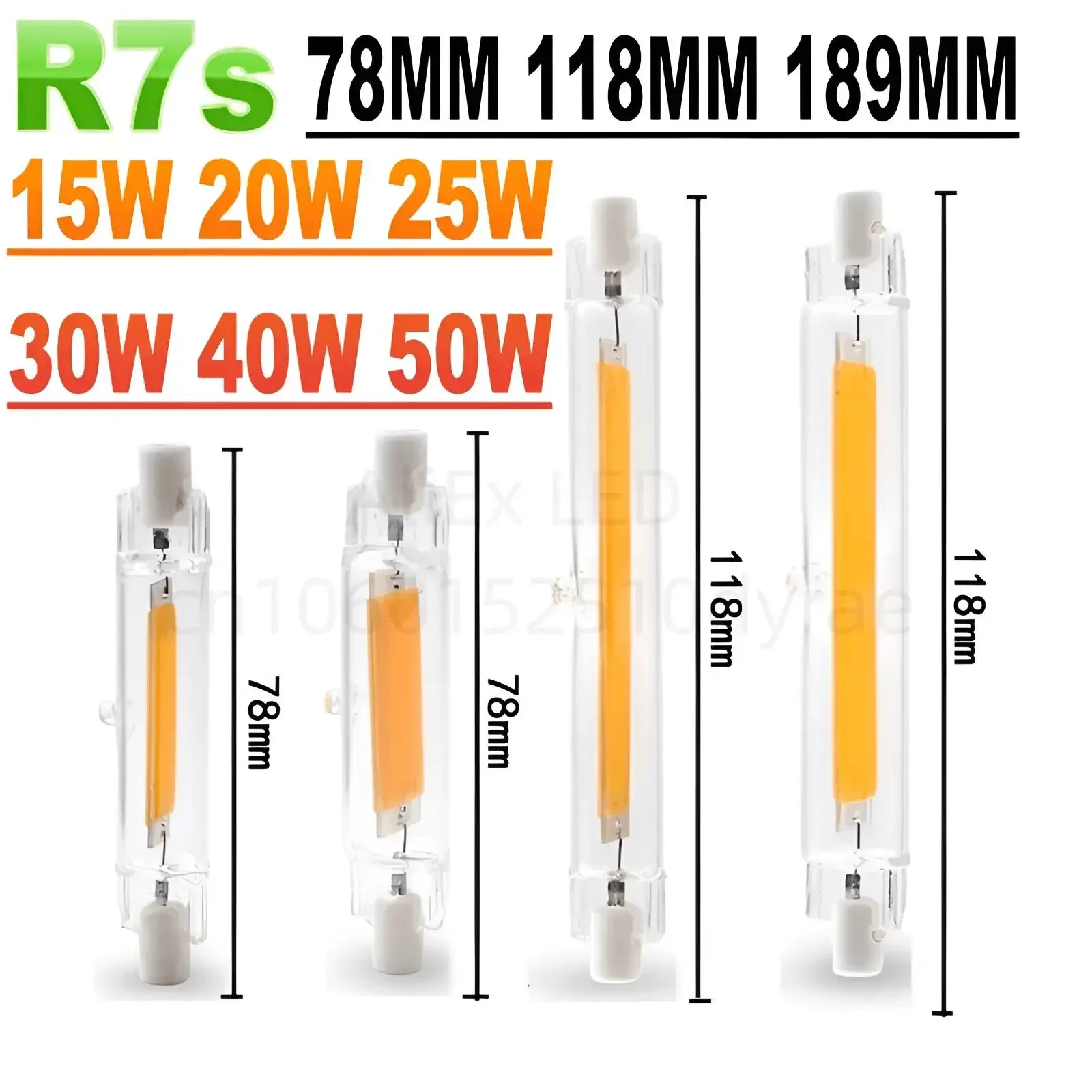 Ampoule LED puissante R7s verre tube - Test et Avis